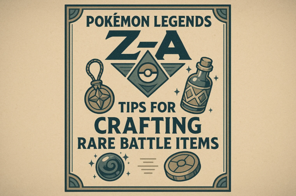 Pokémon Legends: Z-A Tips for Crafting Rare Battle Items – GrindPilot